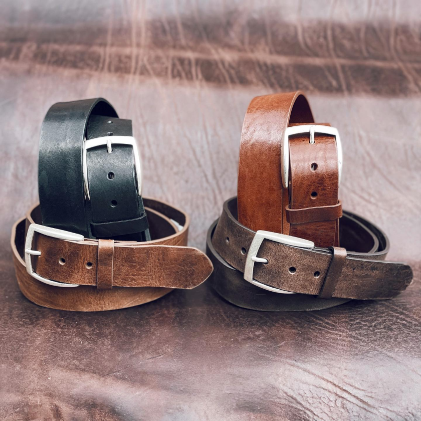 Handmade Leather Dress Belts - The Union Belts & Buckles Studio ...