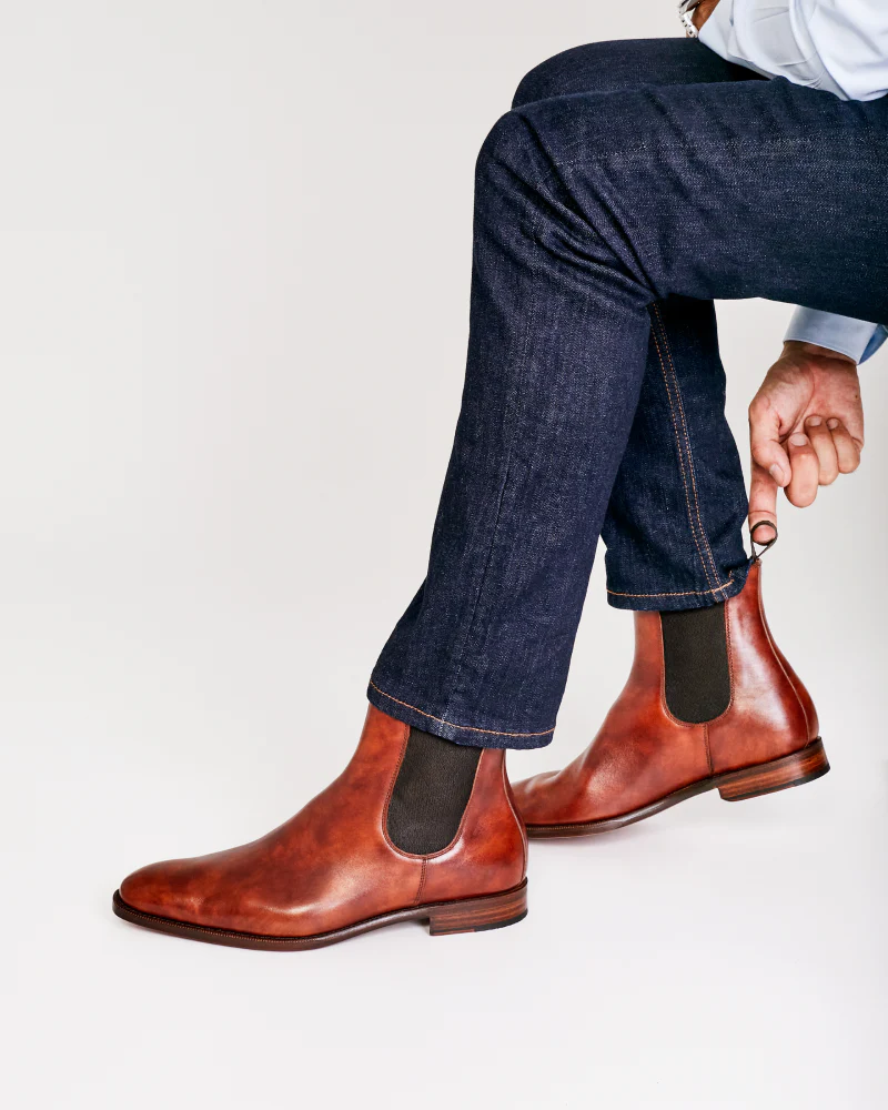 Museum Cognac Leather Chelsea Boot - Cobbler Union