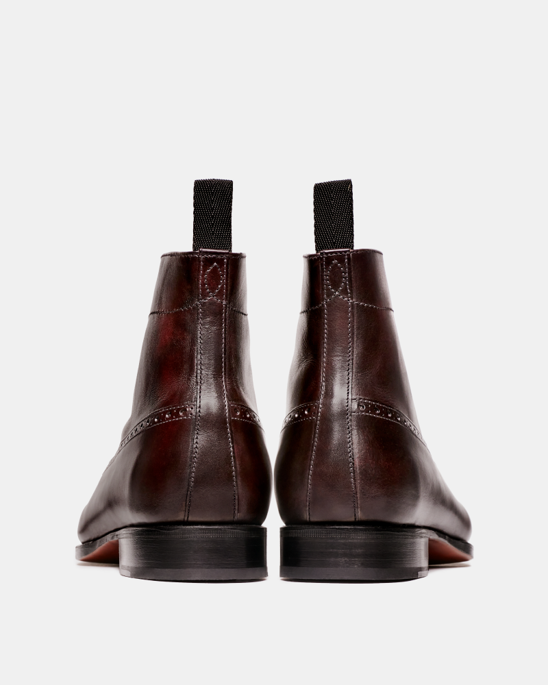 Museum Oxblood Balmoral Brogue Boot - Cobbler Union